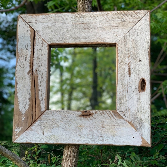 Wall Decor | Rustic Barn Wood Framed Mirror | Poshmark